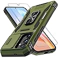 Amazon.com: DEERLAMN Case for Samsung Galaxy S24 FE 6.7-Inch with Slide Camera Cover+Screen ...