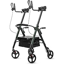 Vive Health Bariatric Upright Walker Rollator With Seat