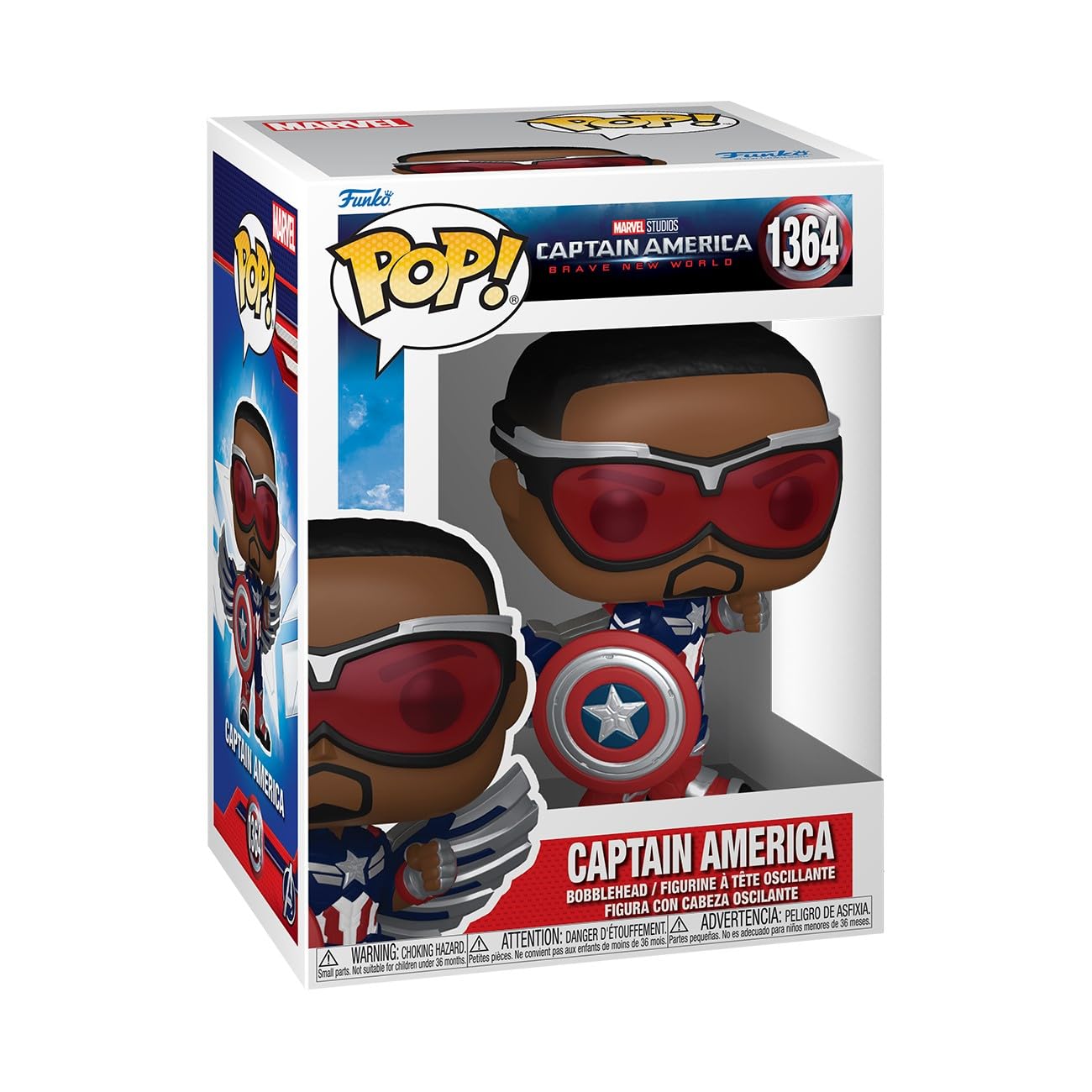 Funko POP Marvel: Captain America - Brave New World - Captain America ...
