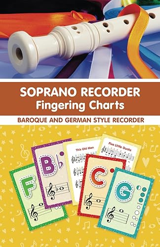 Soprano Recorder Fingering Charts. For Beginners: 18 Colorful Basic ...