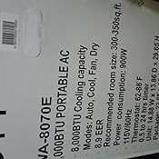 Amazon.com: SPT 8,000 BTU Portable Air Conditioner: Home & Kitchen