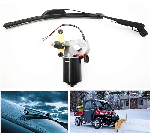 12V Universal Electric Windshield Wiper Motor Kit, Wiper Fits Flate ...