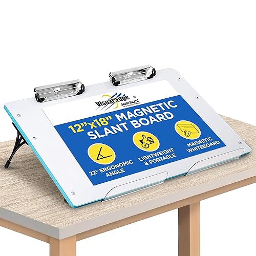 Visual Edge Slant Board for Writing - Adjustable Magnetic Whiteboard ...