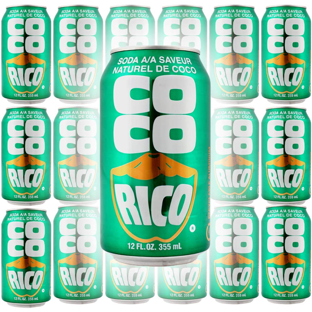 Amazon.com : Coco Rico Coconut Soda, 12oz Can (Pack of 18, Total of 216 ...