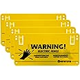 Amazon.com : HENGTONG Electric Fence Sign, 4 Pcs Electric Fence Warning ...
