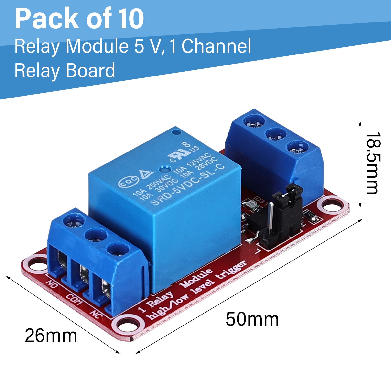 Mua Relay Module 5 V, 1 Channel Relay Board with Optocoupler, Trigger Expansion Board, Relay ...