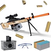 Amazon.com: Toy Rifle Sniper with Shell Ejecting and Detachable Scope, Foam Blaster Toy Gun with ...