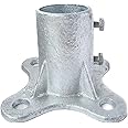 Warmwu Chain Link Fence Post 2 1/2" Floor Flange Pipe Flange Galvanized ...