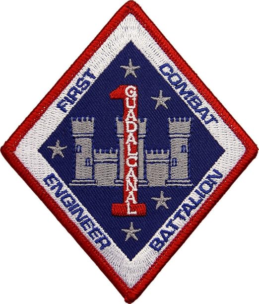 Amazon.com: USMC First Combat Engineer Battalion Patch Full Color: Clothing