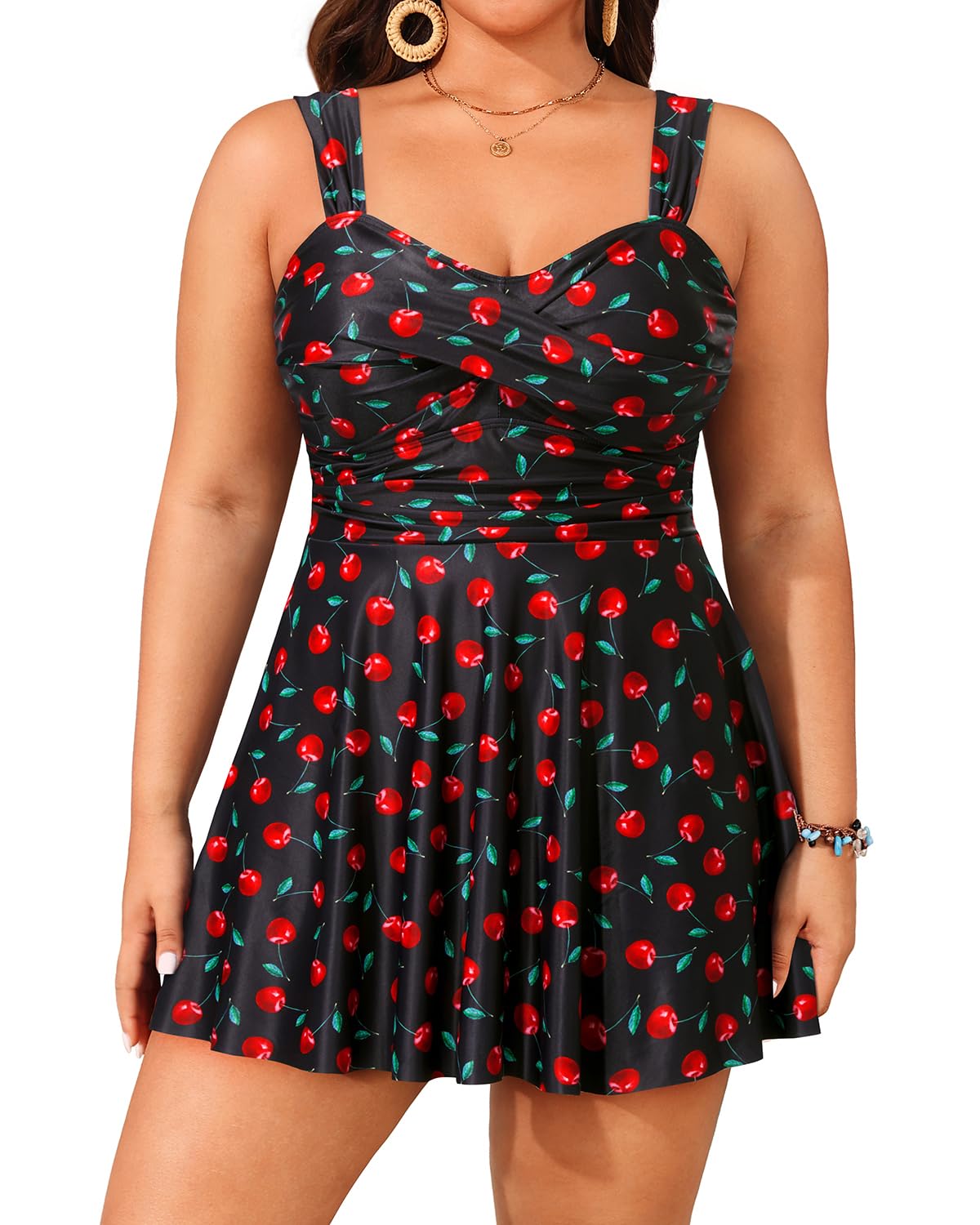 Aqua Eve Plus Size Two Piece Swimsuits for Women Tankini Bathing Suits ...