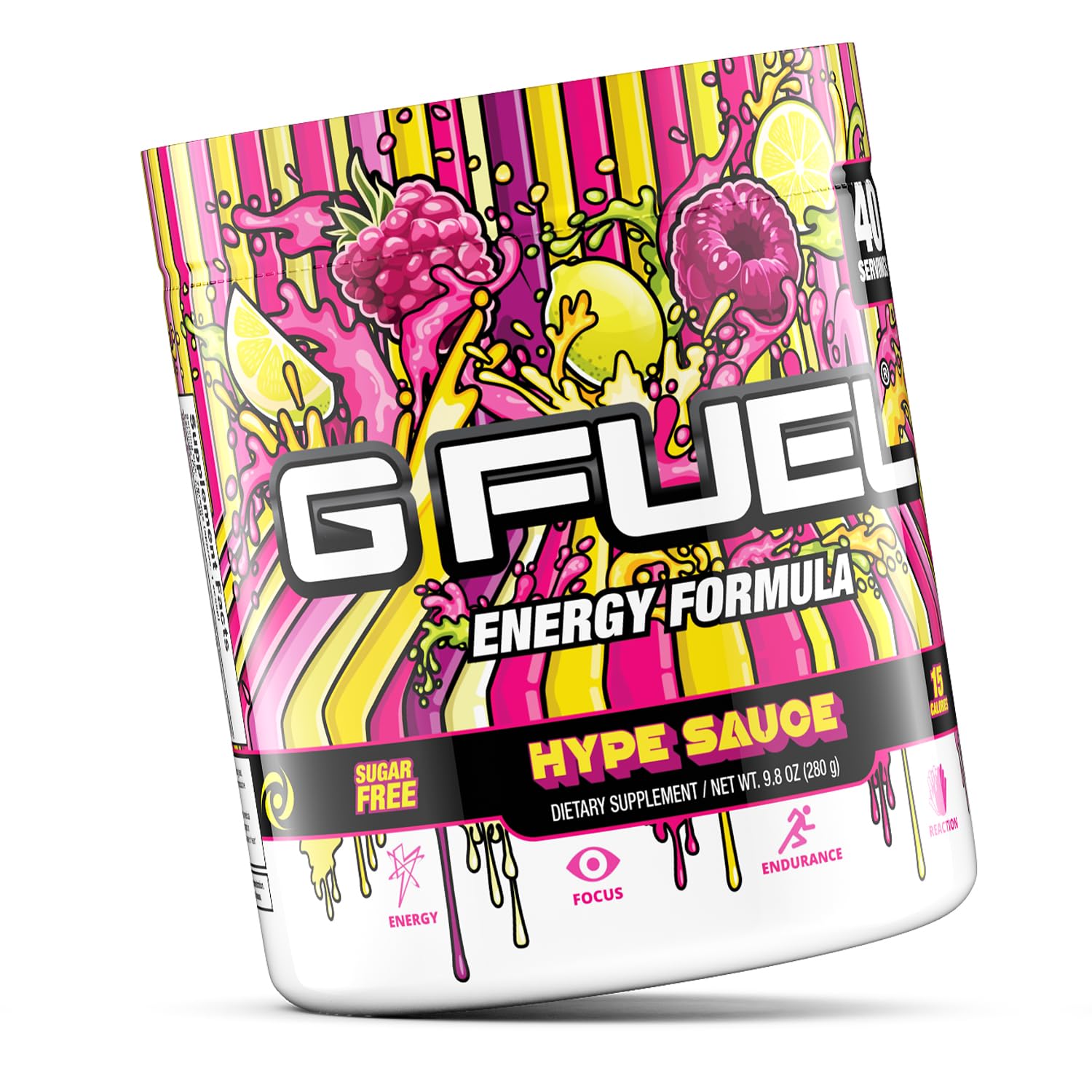 G Fuel Hype Sauce Energy Drink Powder, Pre Workout Caffeine Powder ...
