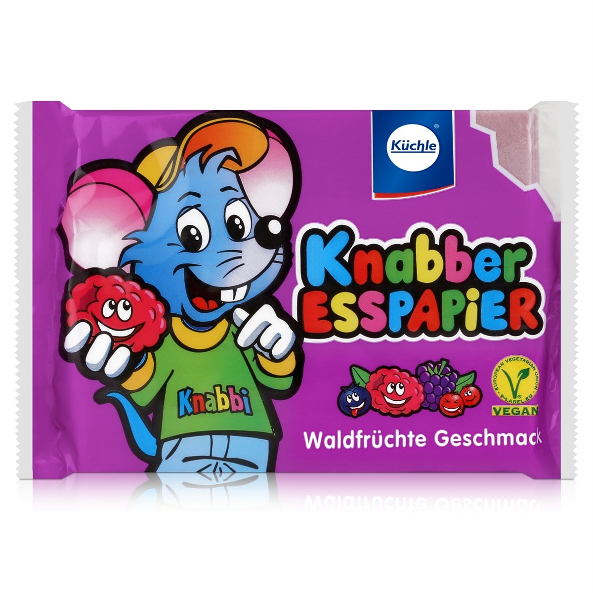 Küchle Knabber Esspapier lila Waldfrüchte Geschmack 25g Essoblaten (1er Pack): Amazon.de ...