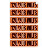 Amazon.com: 120 Volts Voltage & Conduit Markers | Stickers | Decals ...