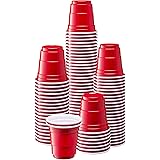 Amazon.com: [300 Count - 2 oz.] Mini Plastic Shot Glasses - Red ...