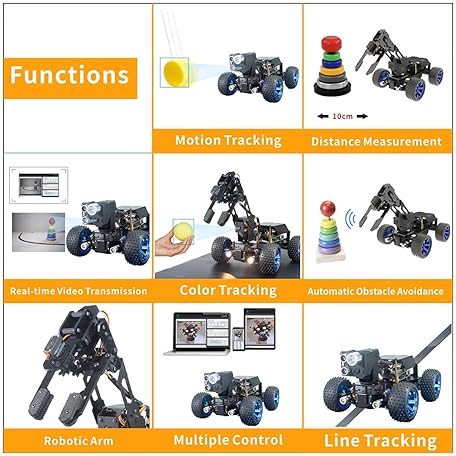 Mua Adeept PiCar-Pro Raspberry Pi Smart Robot Car Kit Programming 2-in-1 4WD with 4-DOF Robotic ...