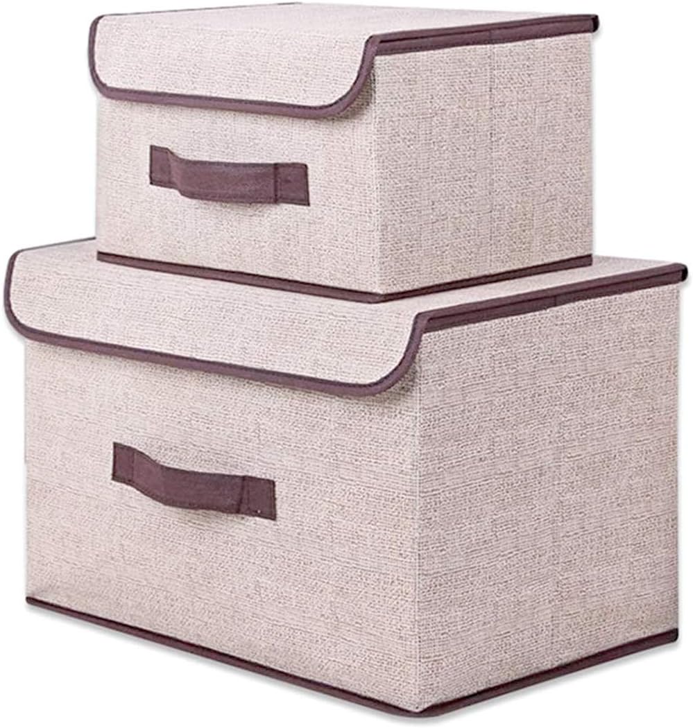 SIMAIYI Foldable Storage Boxes with Lids,Foldable Fabric Storage ...