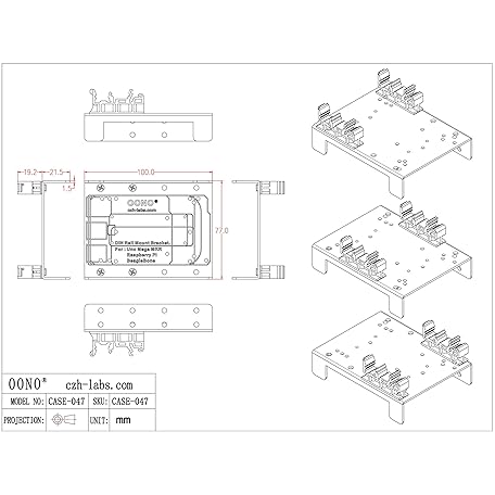 Mua DIN Rail Mount Bracket for Raspberry Pi 1A+ 1B+ 2B 3B 3B+ 4B 5 Zero Arduino Uno Mega Mkr ...