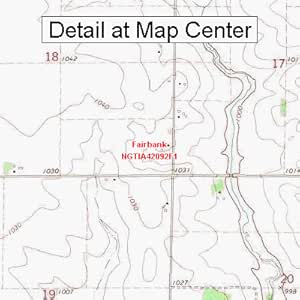 Amazon.com : USGS Topographic Quadrangle Map - Fairbank, Iowa (Folded ...