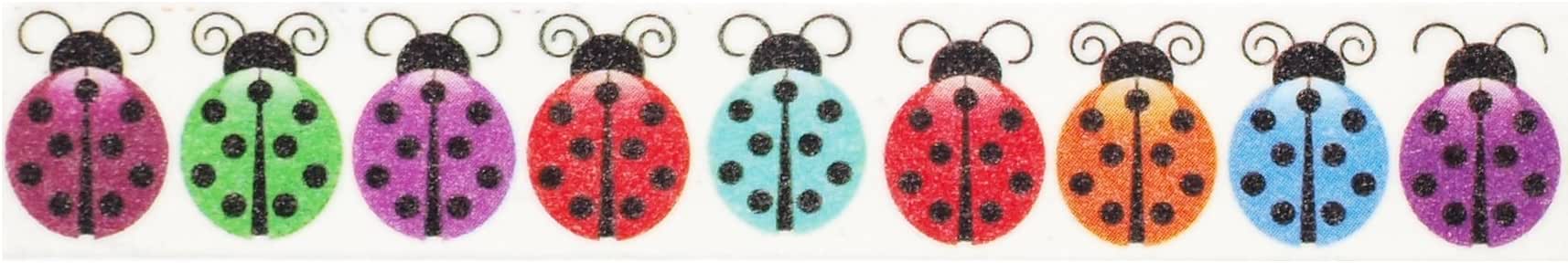 Amazon.com: Ladybug Washi Tape (1 Roll - 9/16" wide x 10.95 yards long ...