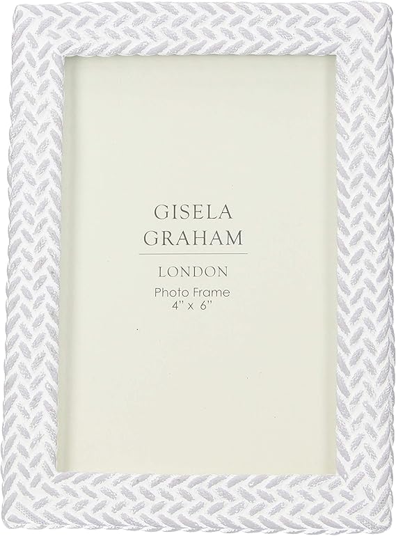 Amazon.com - Gisela Graham Picture Frame, us:one Size, White/Grey