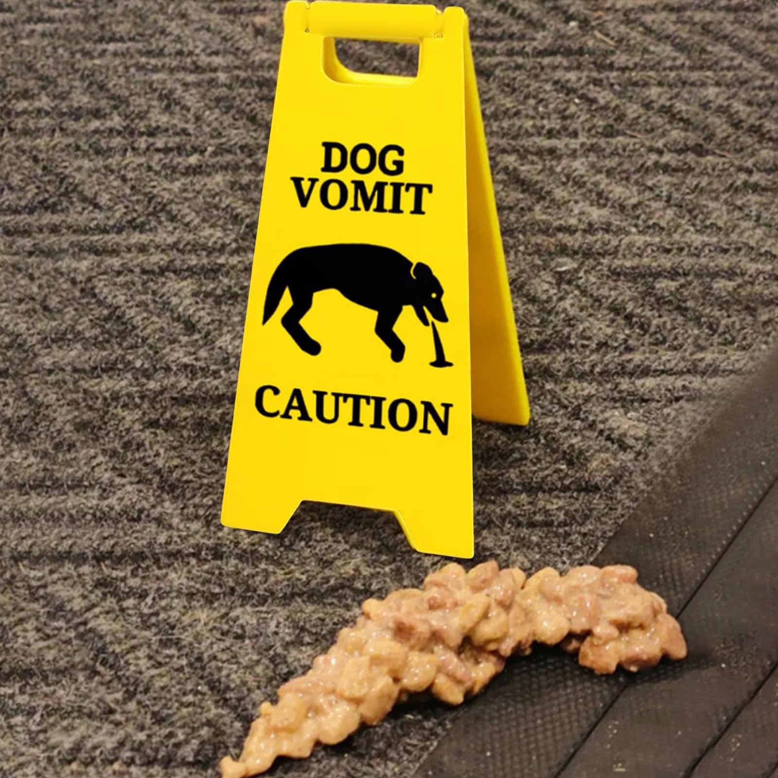 50% discount on Cat Vomit Floor Sign, Cat Vomit Warning Sign, Yellow ...