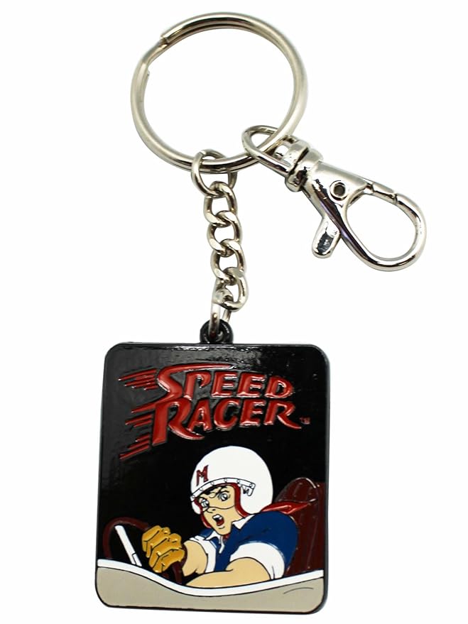Speed Racer Keychain Driving Black Metal Style by Speed Racer: Amazon ...