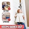 Door Buddy Baby & Cat Door Latch - Grey. Adjustable Strap Keeps Kids ...