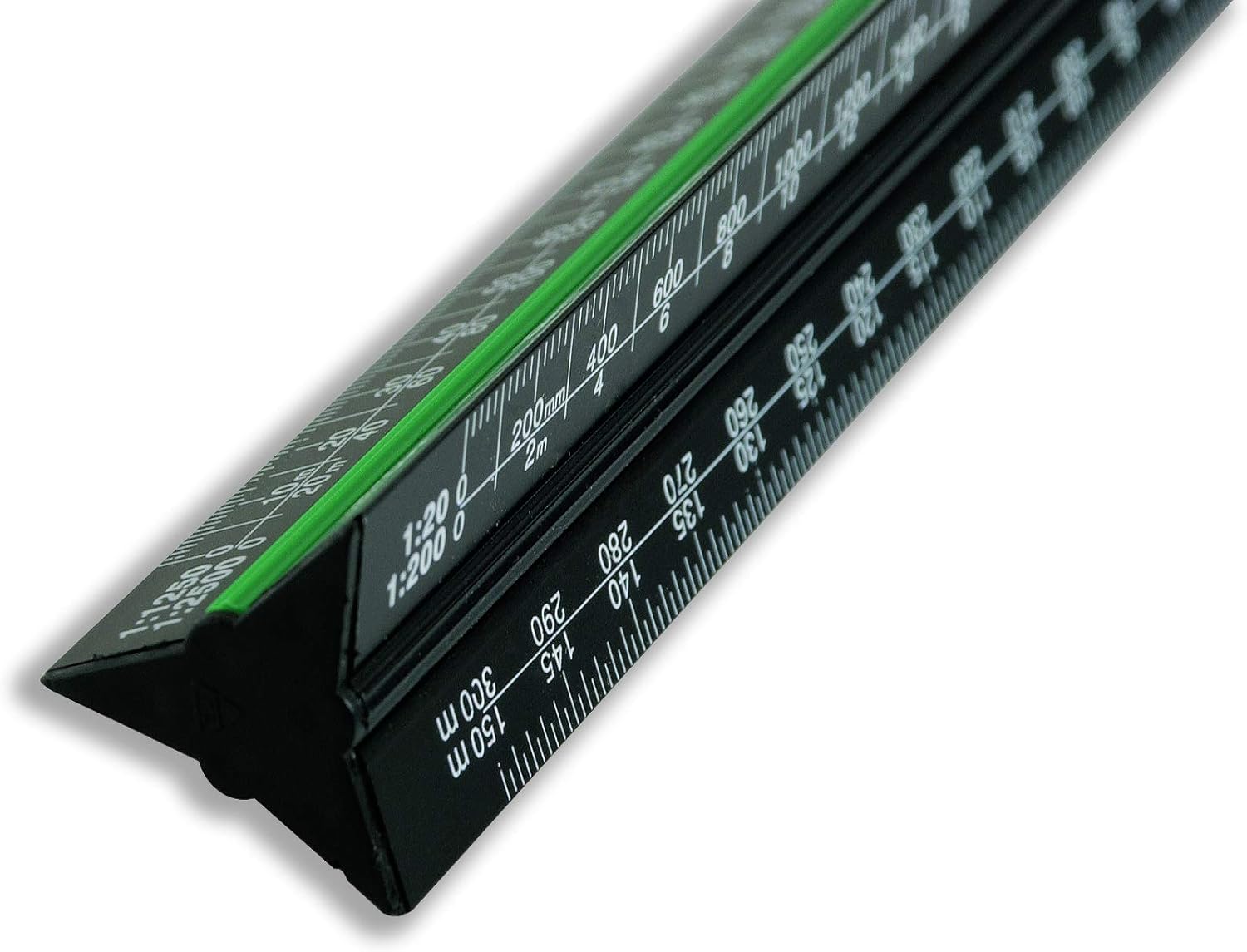 Linex Scale Ruler Triangular Aluminium Colour-coded Scales 1-1 to 1 ...