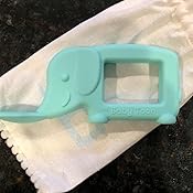 Amazon.com : Munchkin The Baby Toon Silicone Teether Spoon, Elephant ...