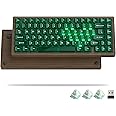 Amazon.com: Womier 75% Keyboard Wireless with QMK/VIA, WD75 Wood Gaming Keyboard 8000mAh Battery ...