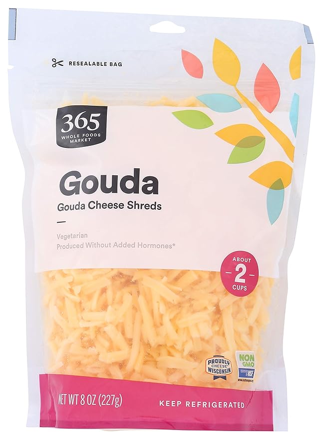365 by Whole Foods Market, Cheese Shreds, Gouda, 8 Ounce: Amazon.com ...