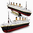 Amazon.com: RiceBlock Large Titanic Model Building Block Kit,1333 ...