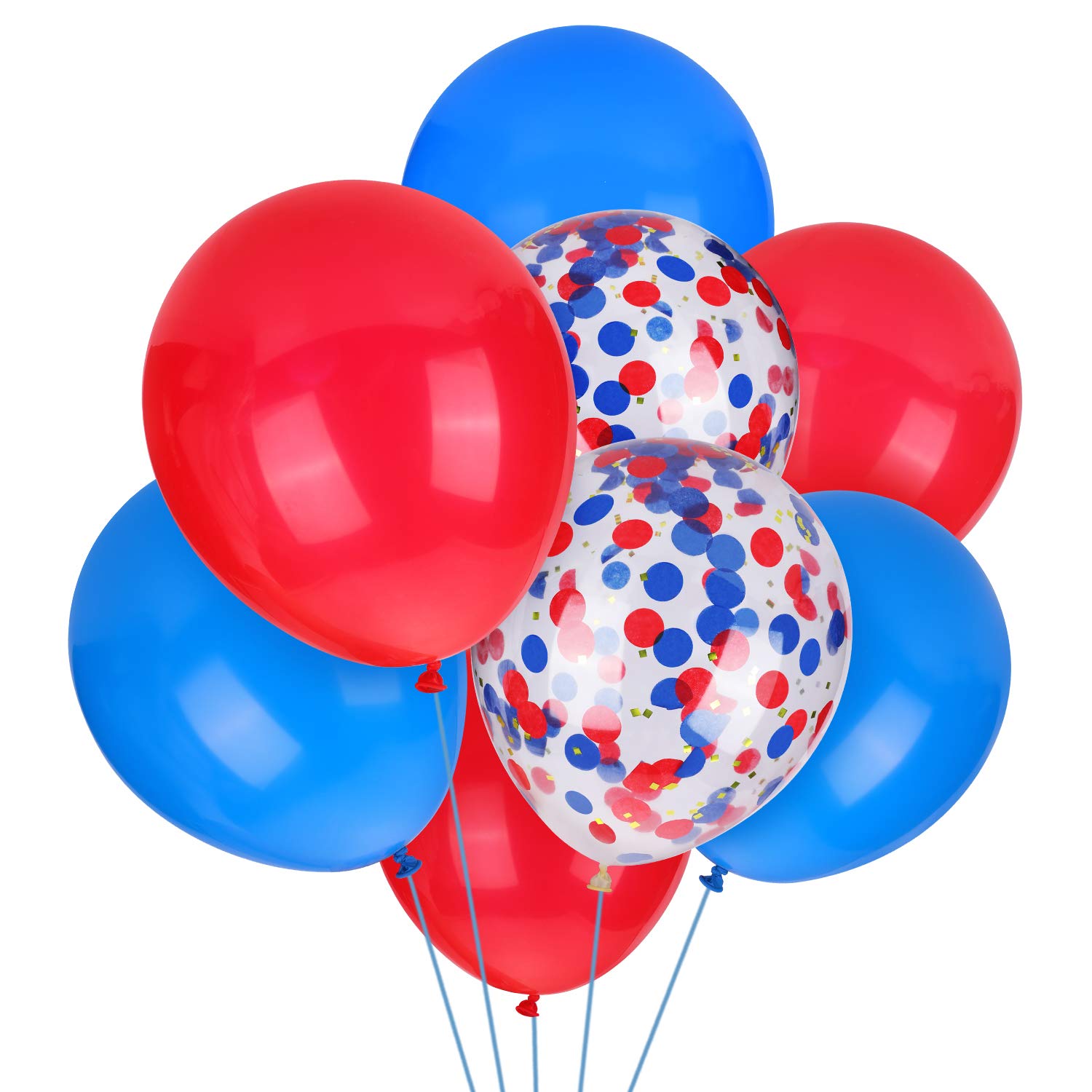 Buy Spiderman Balloons 30 Packs Red and Blue 12 inches Latex Balloon ...