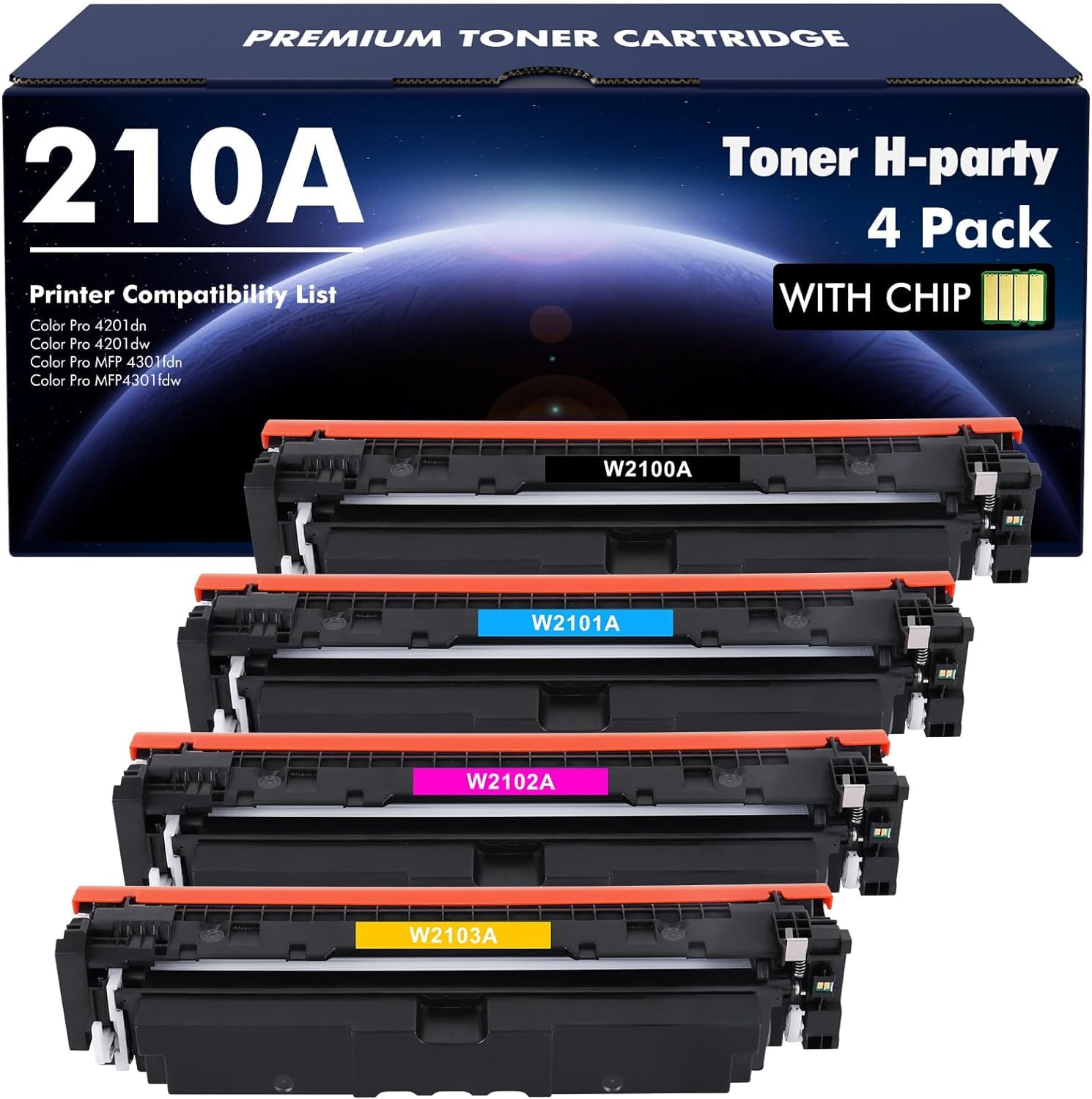 Mua 210A Toner Cartridges 4 Pack: 210X Compatible for HP 210A 210 Toner ...