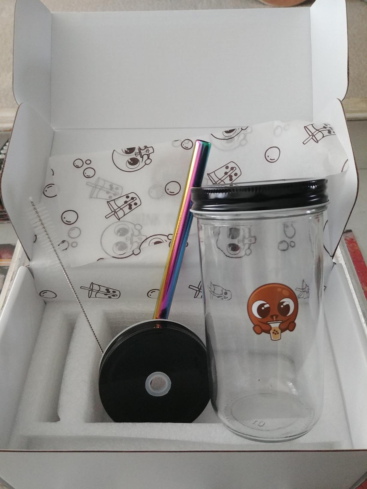 $6/mo - Finance BobaGO Reusable Boba Cup with Straw, Bubble Tea Cup ...