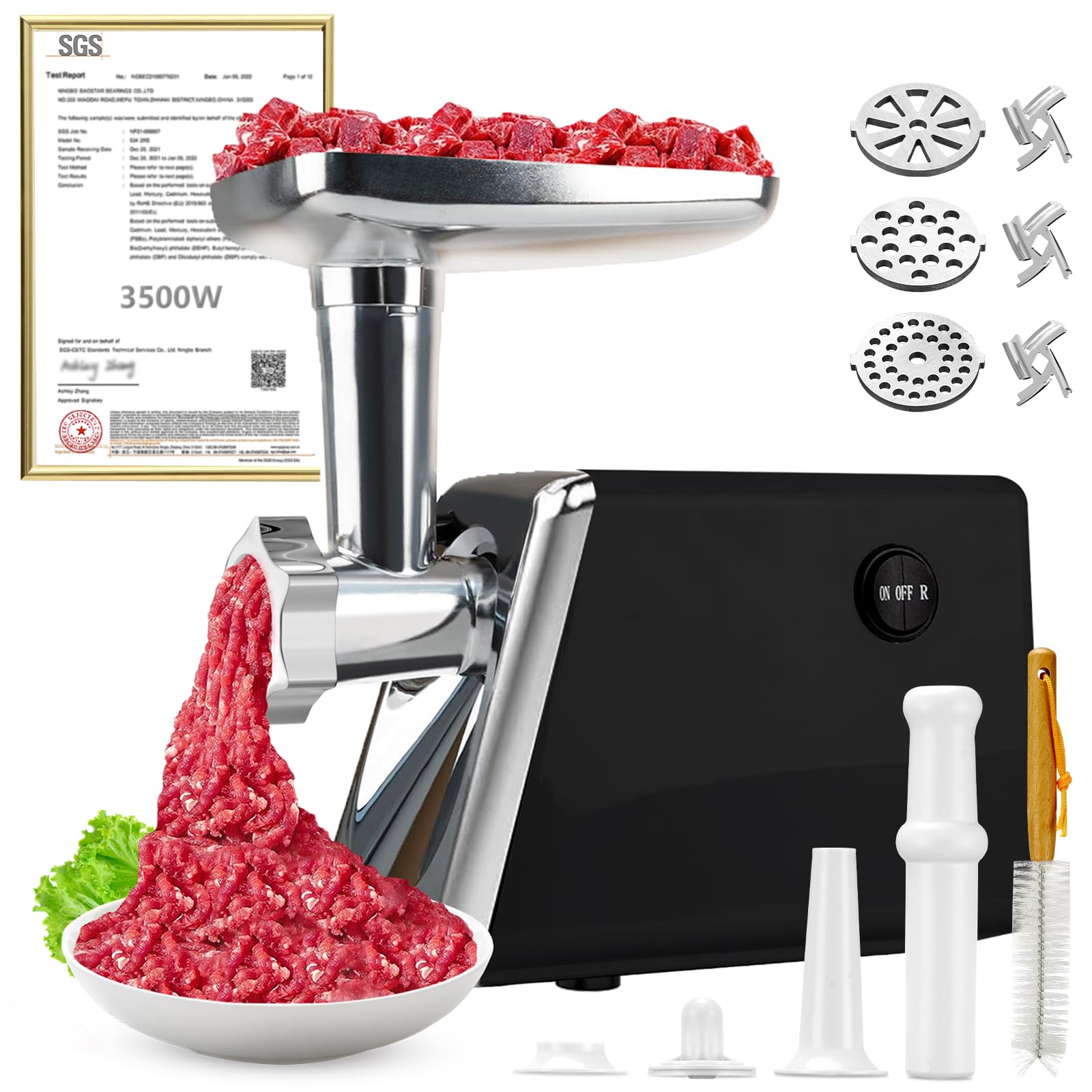 5.0 Upgrader Electric Meat Grinde ?NO.1 Germany 3500W Super Motor??SGS ...