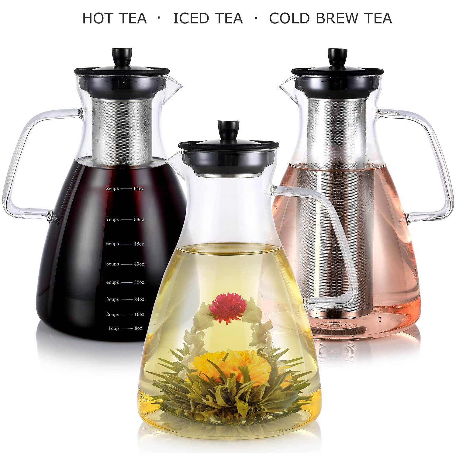 Mua Teabloom Extra-Large Multi-Brew Glass Teapot + Kettle + Pitcher (68 ...