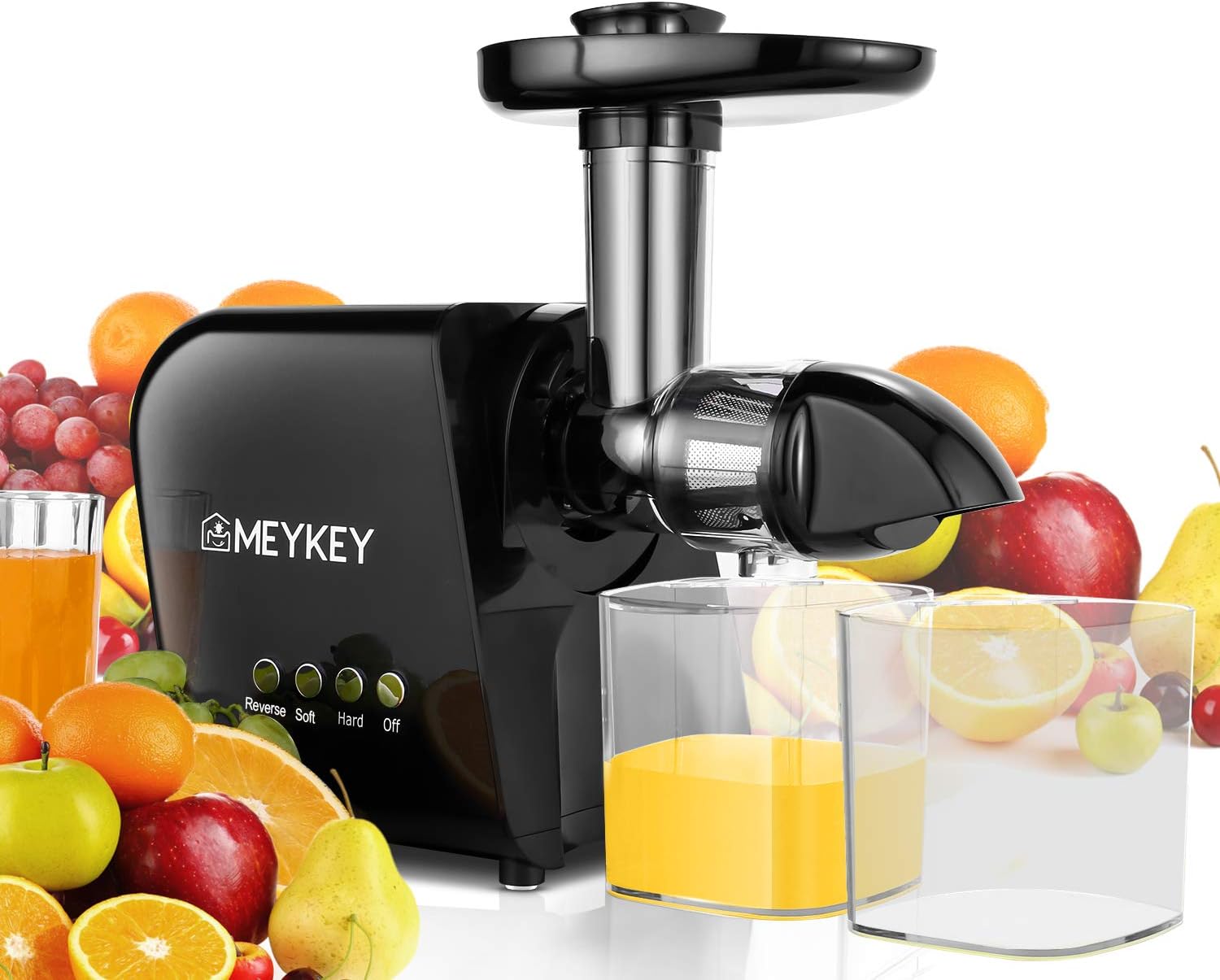 Meykey Slow Juicer - Licuadora de verduras y frutas, sin BPA, licuadora ...
