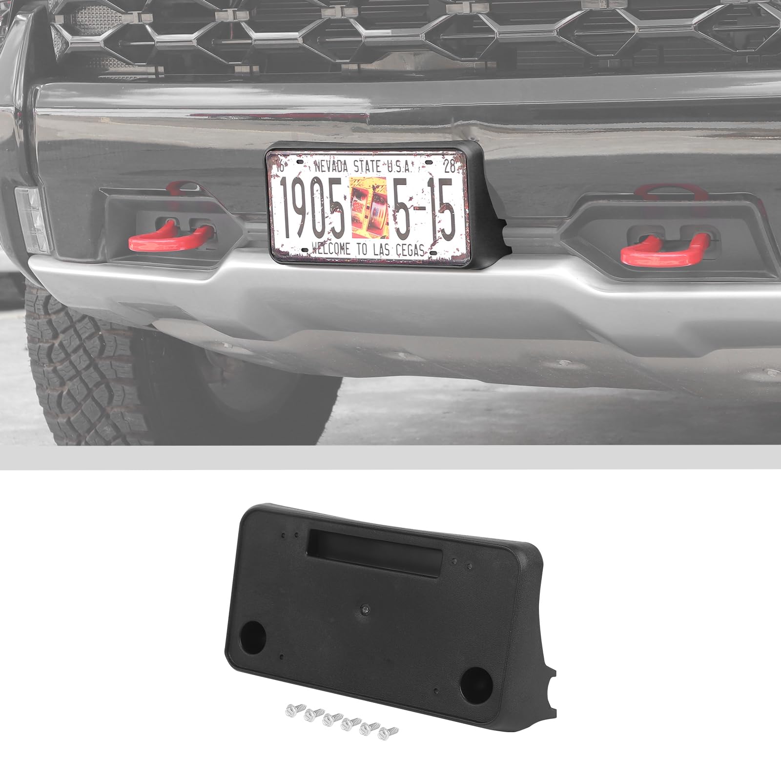 JWWY License Plate Frame Number Registration Plate Frame Bracket Holder ...