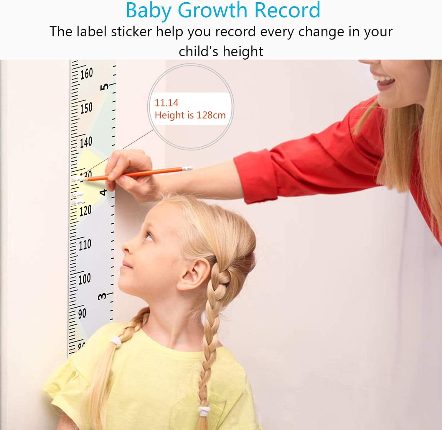 Kids Height Chart ZoomSky Flamingo Baby Growth Chart Removable Roll Up ...