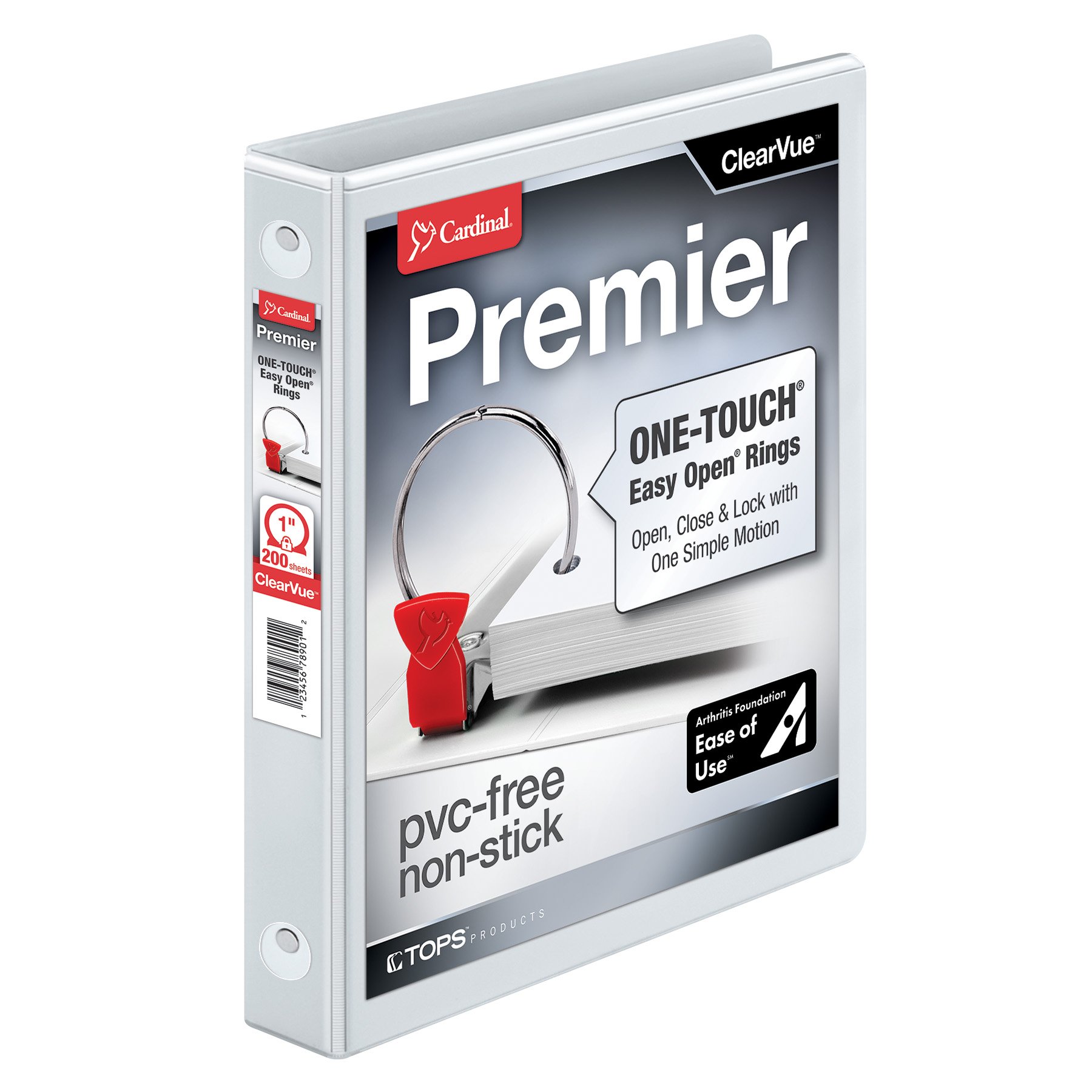 Cardinal Premier Easy Open 3-Ring Binder, 1", ONE-TOUCH Easy Open ...