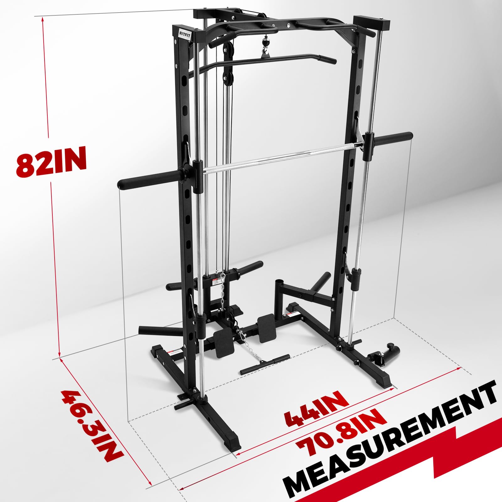Mua RitFit Smith Machine Power Rack with LAT-Pull Down System, Landmine ...