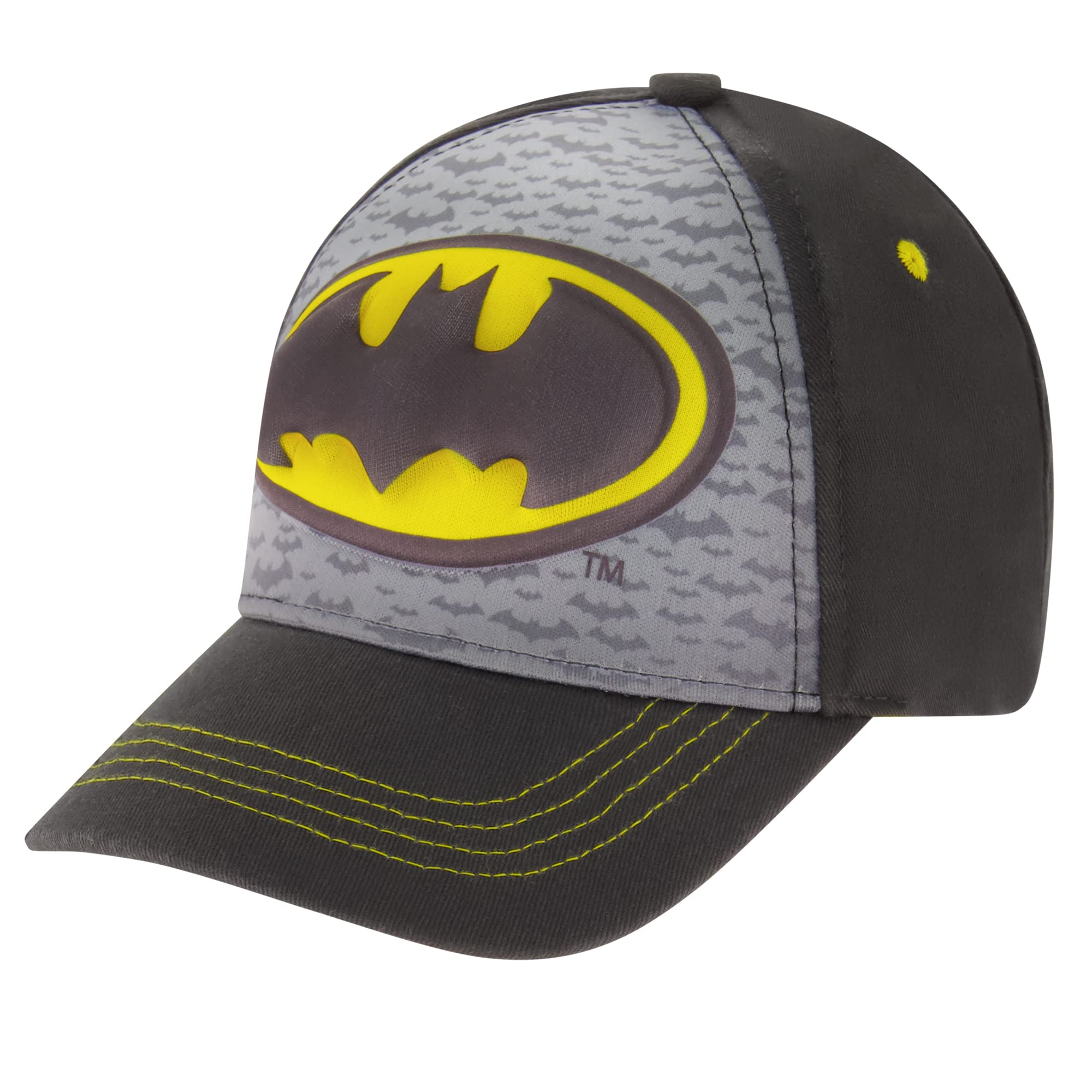 DC Comics Boys Baseball Cap, Batman Adjustable Boy Hats For Kids Ages 4 ...