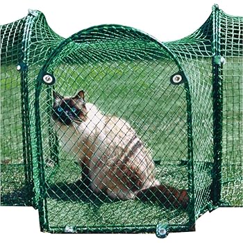 Amazon.com : Kittywalk Outdoor Net Cat Enclosure for Decks, Patios ...