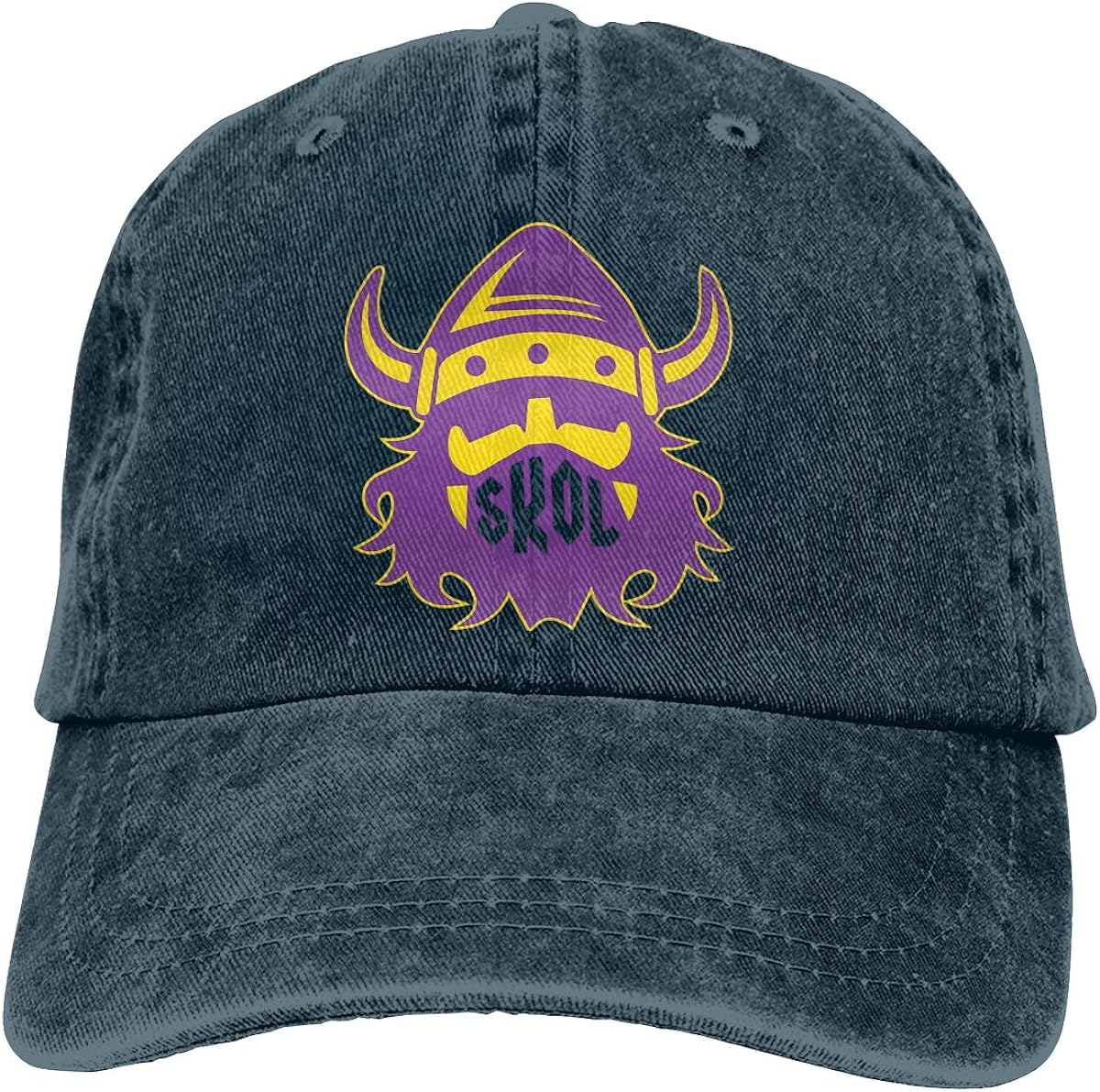 Unisex Baseball Cap Skol Nordic Viking Helmet Retro Washed Dyed Cotton ...