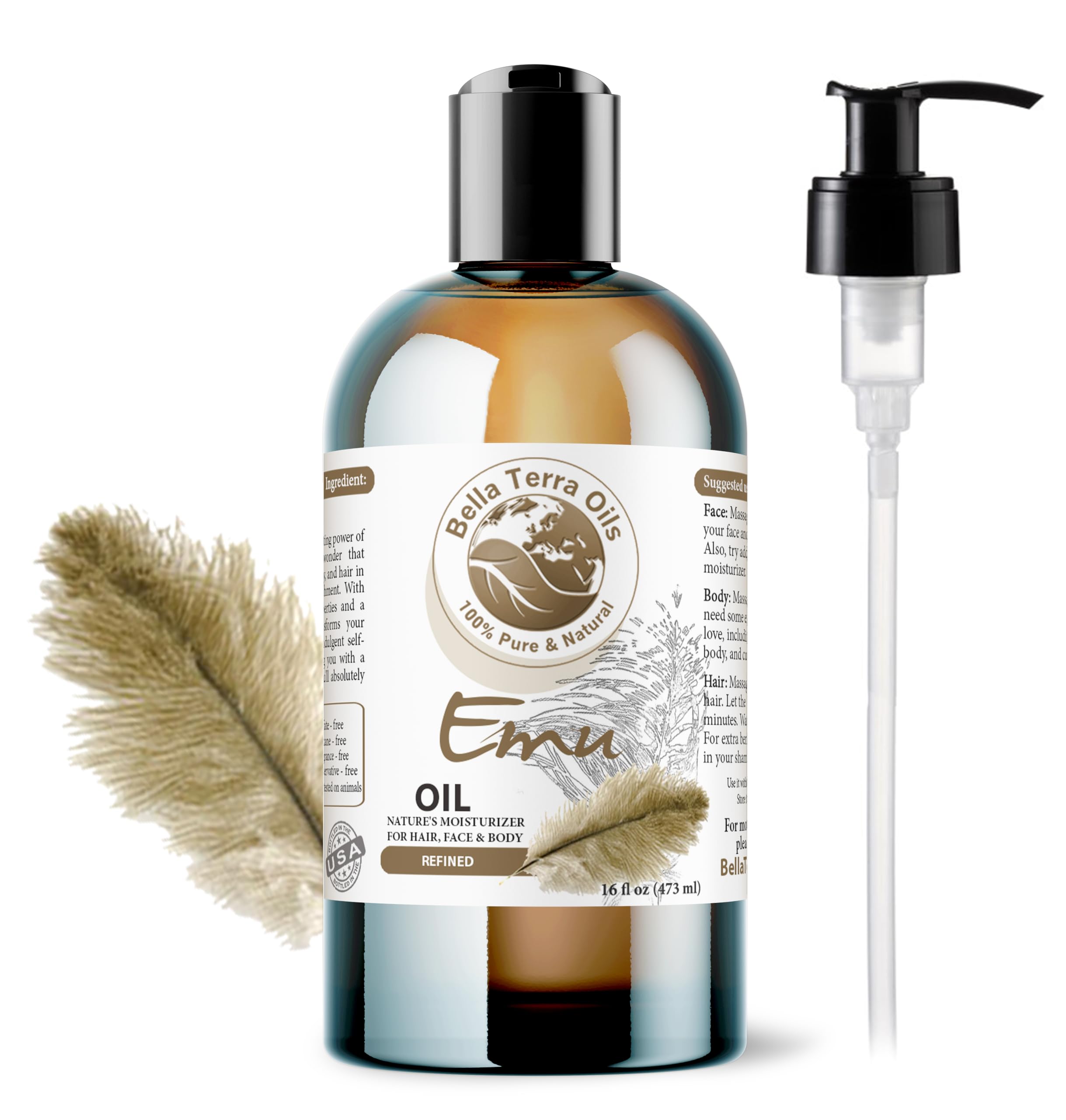 Mua Bella Terra Oils - Emu Oil 16oz - The Ultimate Australian Emu ...