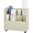 Amazon.com: Safco 3045 Mobile Roll File, 8 Compartment, Putty : Office ...