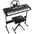 RockJam 561 Electronic 61 Key Digital Piano Keyboard SuperKit with ...
