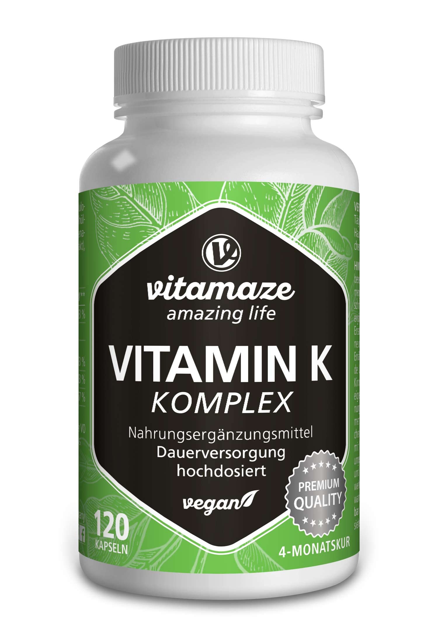 Mua Vitamin K Complex High Dose & Vegan, K1 1,000 mcg + K2 Menaquinone ...