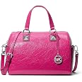 Michael Kors Grayson Medium Duffle Satchel, Wild Berry: Handbags ...